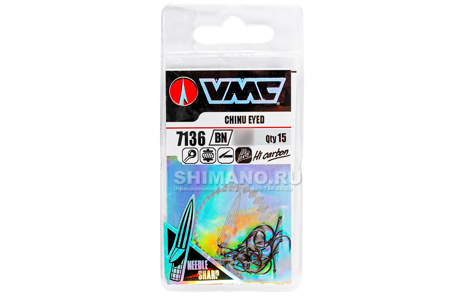 Купить Крючки Vmc 7136 Bn №8 (15шт.) в Москве в интернет-магазине Shimano