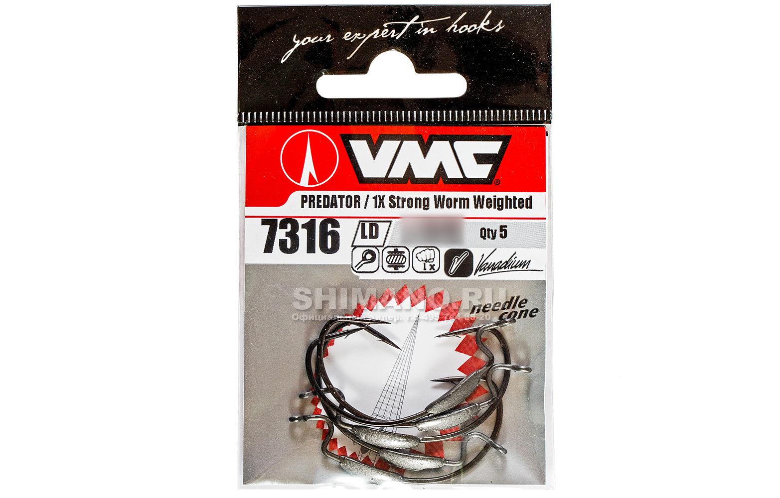 Купить Крючки Vmc 7316 Ld №3/0 (5шт.) в Москве в интернет-магазине Shimano