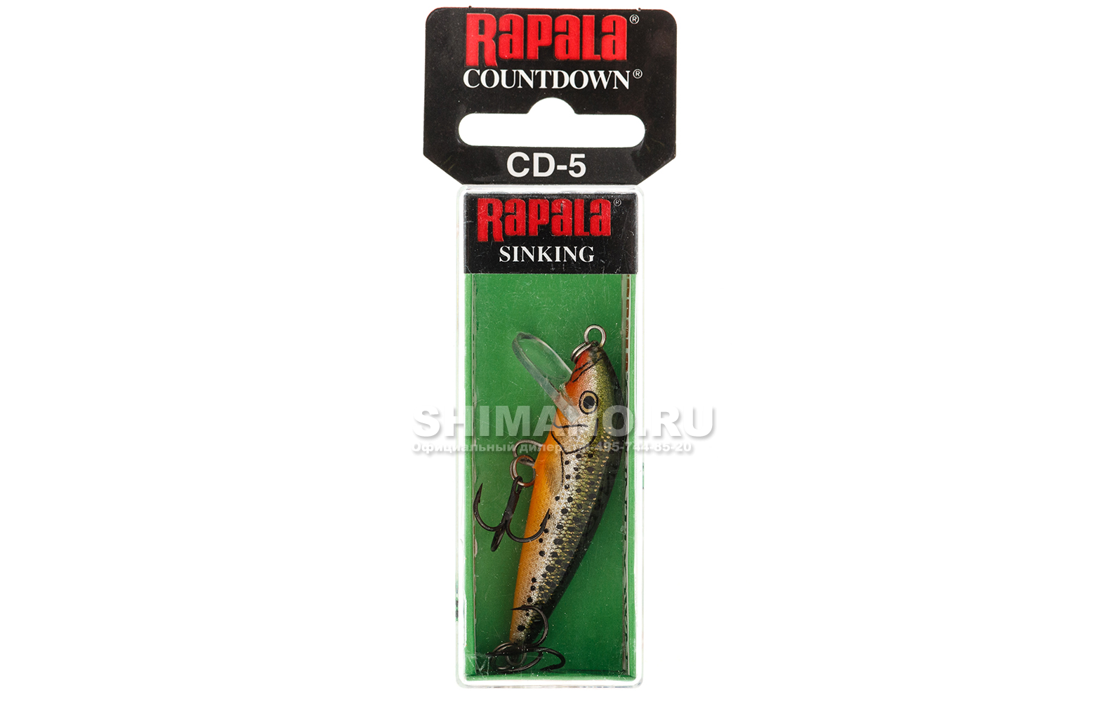 Купить Воблер Rapala Countdown 05 5см. 5гр. RFSM до 1,8м. sinking в Москве в интернет-магазине ...